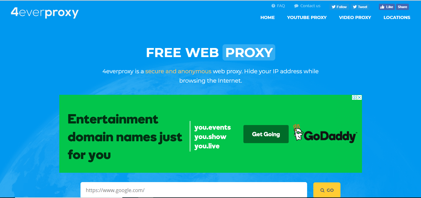 Top 15 proxy sites to Browse web Anonymous 2019 (Only Best)